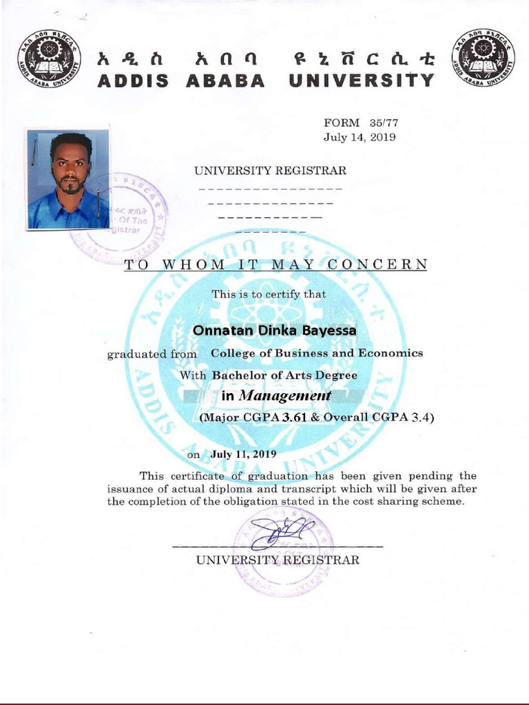 BA Degree in MGT | PDF