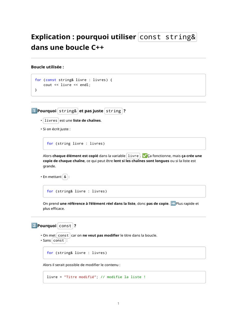 Const Reference Explanation | PDF