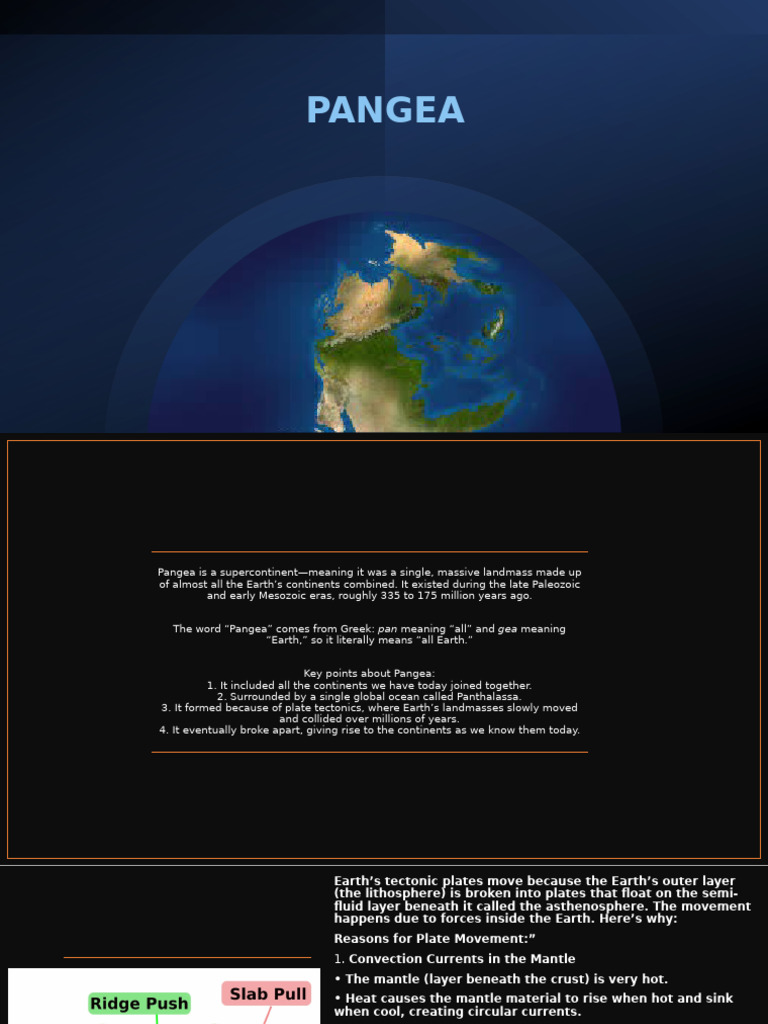 PANGEA (1) | PDF | Plate Tectonics | Earth