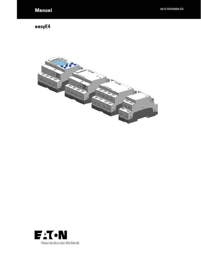easyE4 Control Relay Installation Guide | PDF | Menu (Computing) | Relay
