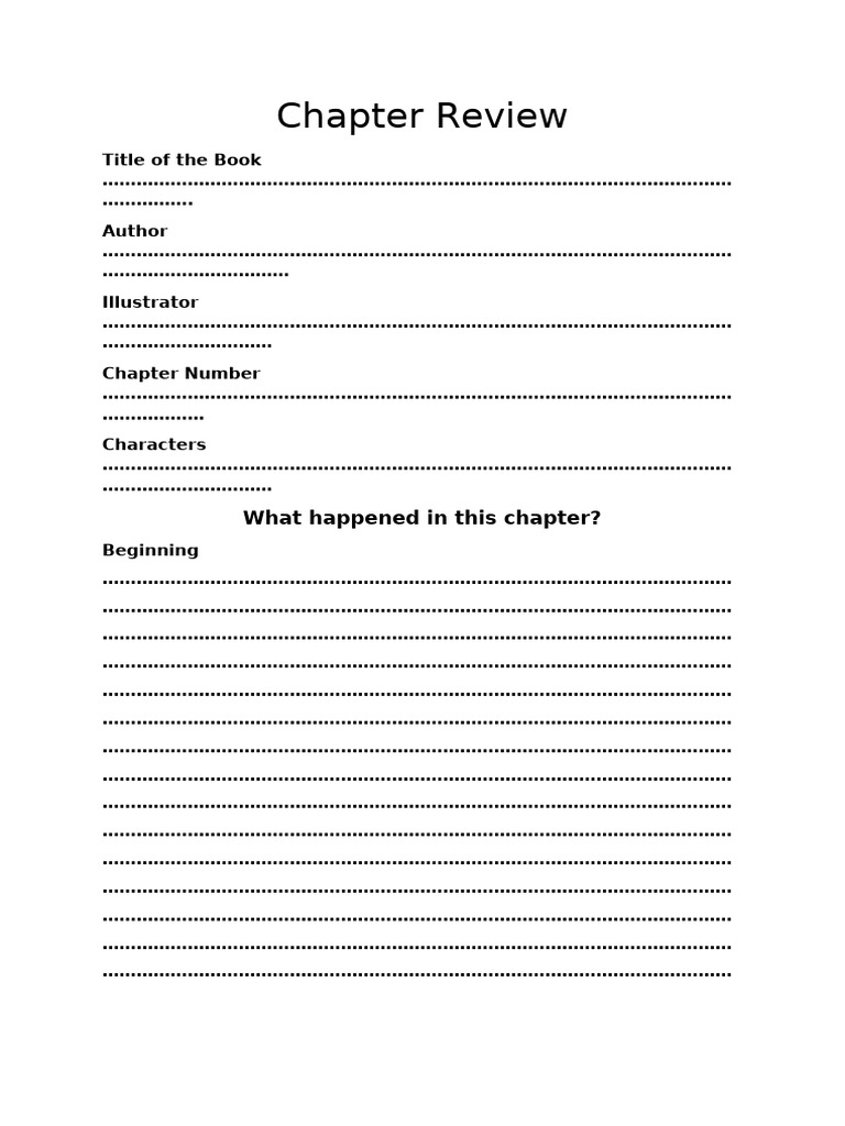 Chapter Review | PDF