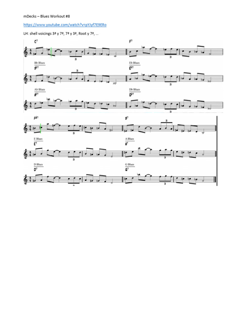 Blues Workout #8 | PDF