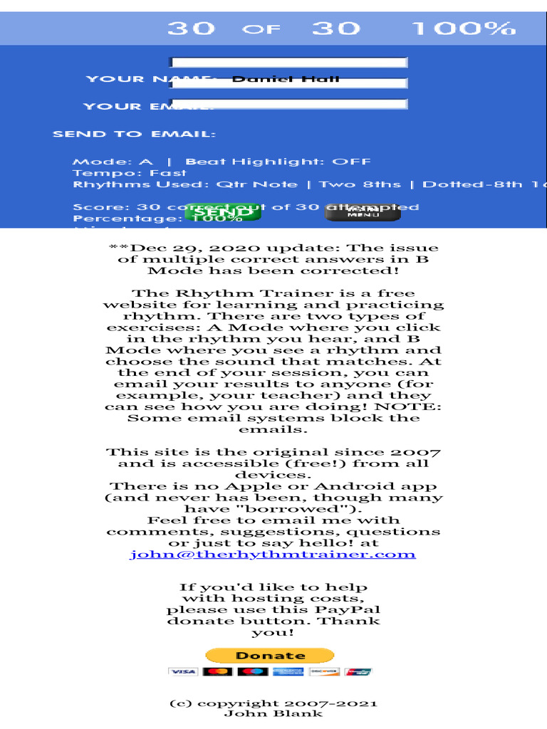 The Rhythm Trainer | PDF
