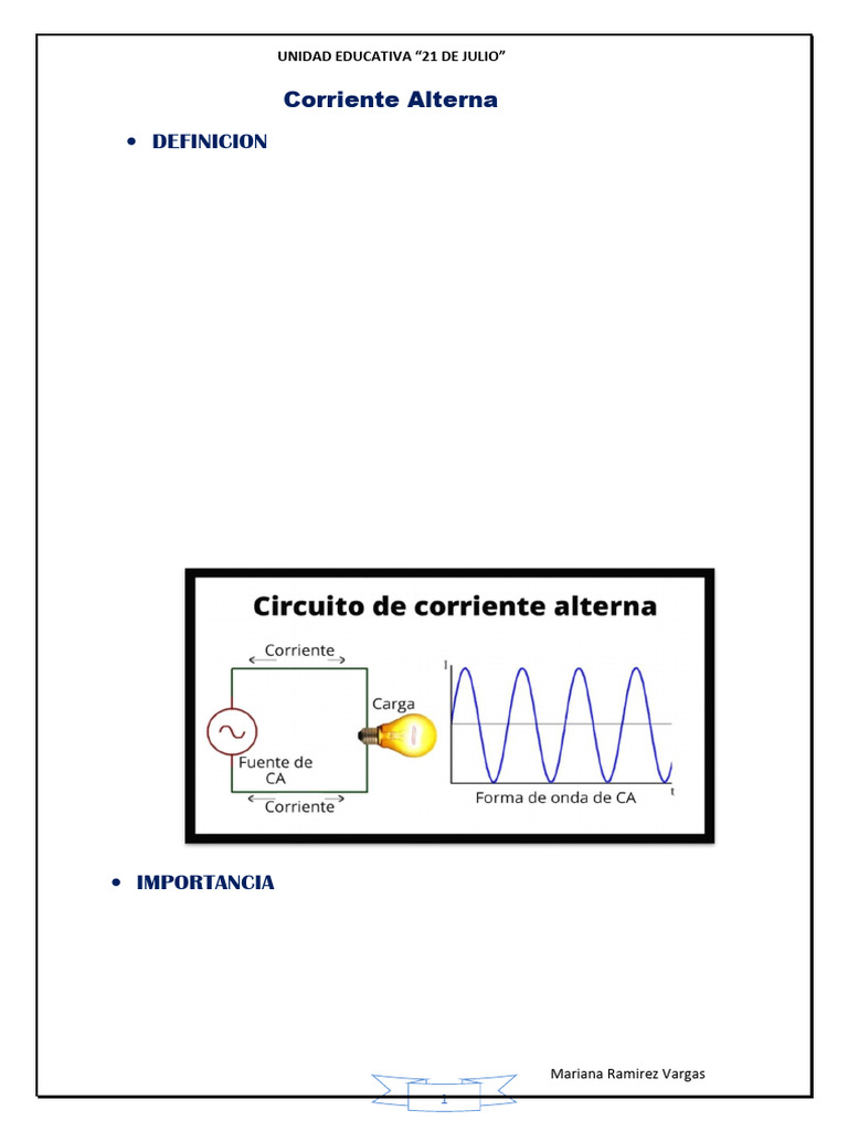 Corriente Alterna PDF | PDF | Corriente alterna | Corriente continua
