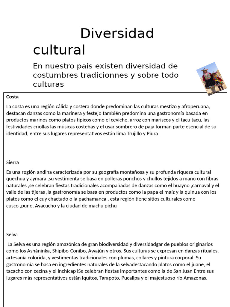 Diversidad Cultural | PDF