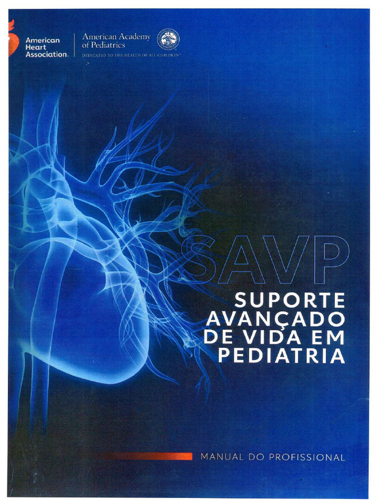 SAVP PALS Suporte Avançado de Vida em Pediatria Manual Do Profissional ...