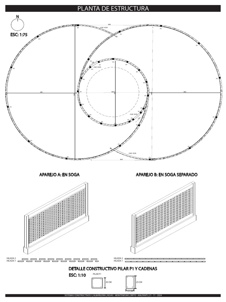 PLANTA DE FUNDACIÓN, PLANTA DE ESTRUCTURAS Y DETALLES CONSTRUCTIVOS ...