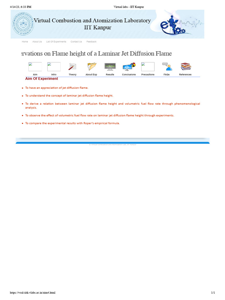 1 Virtual Lab Aim | PDF