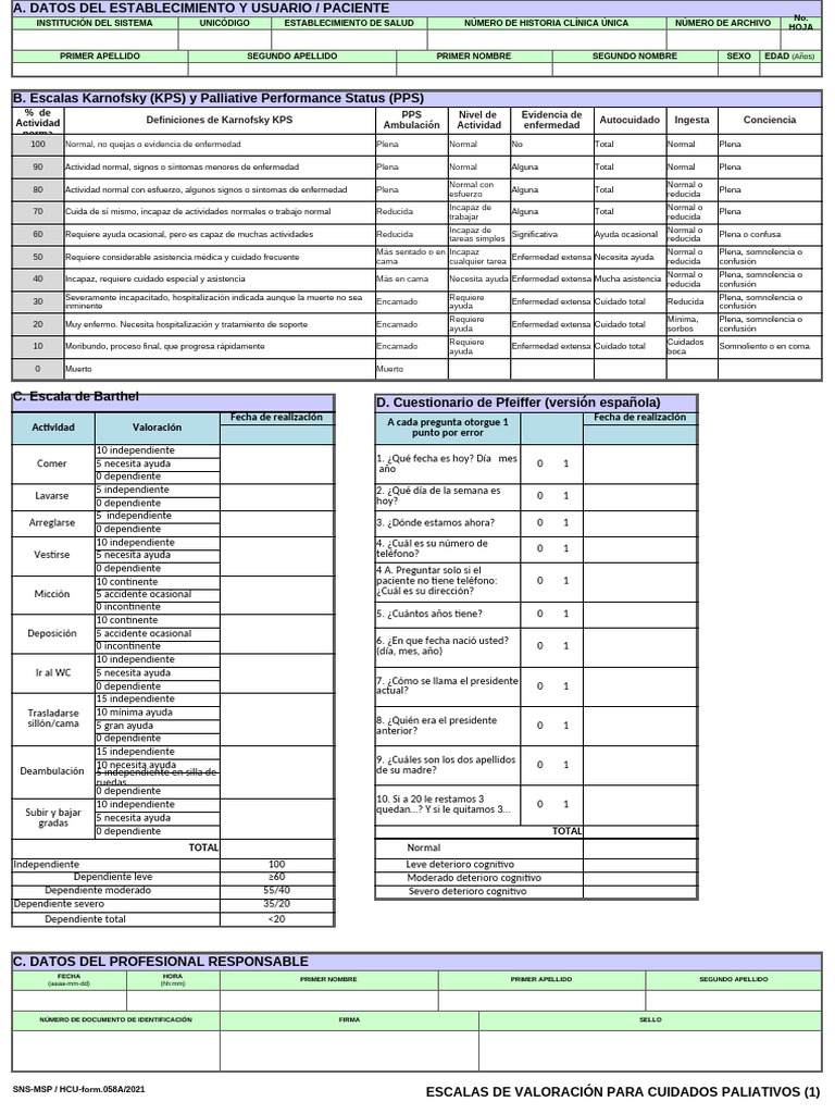 SNS-MSP Hcu-Form.058a 2021 Escalas de Valoraci N Cuidados Paliativos ...