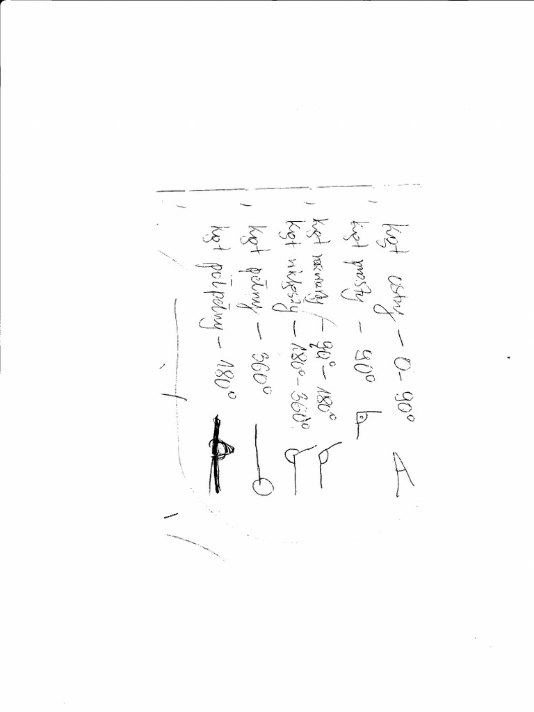 Matematyka Rodzaje Kątów | PDF