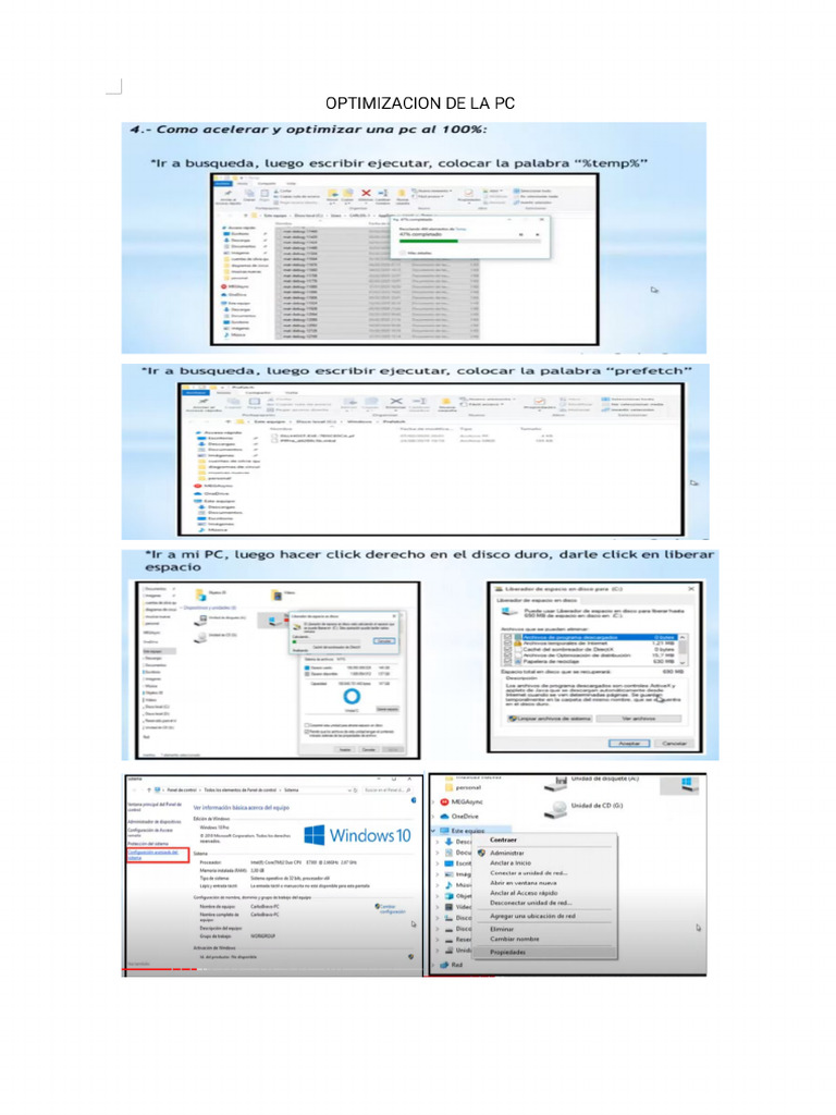 Optimizacion de La Pc y Programas | PDF