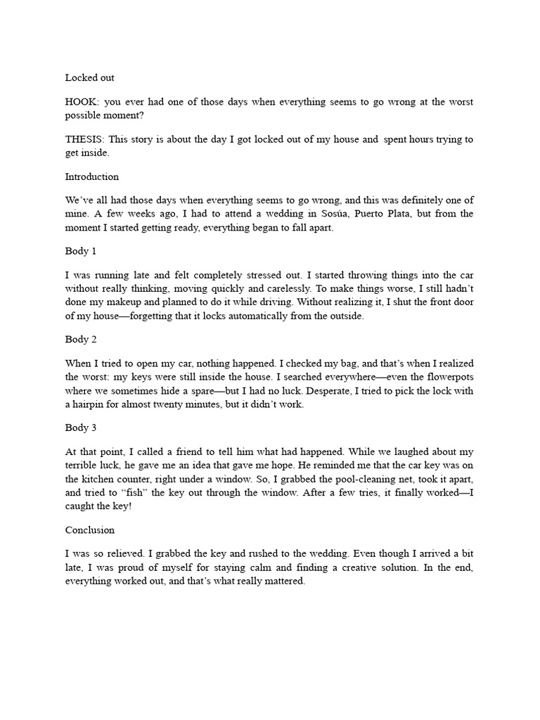 English Story Draft | PDF