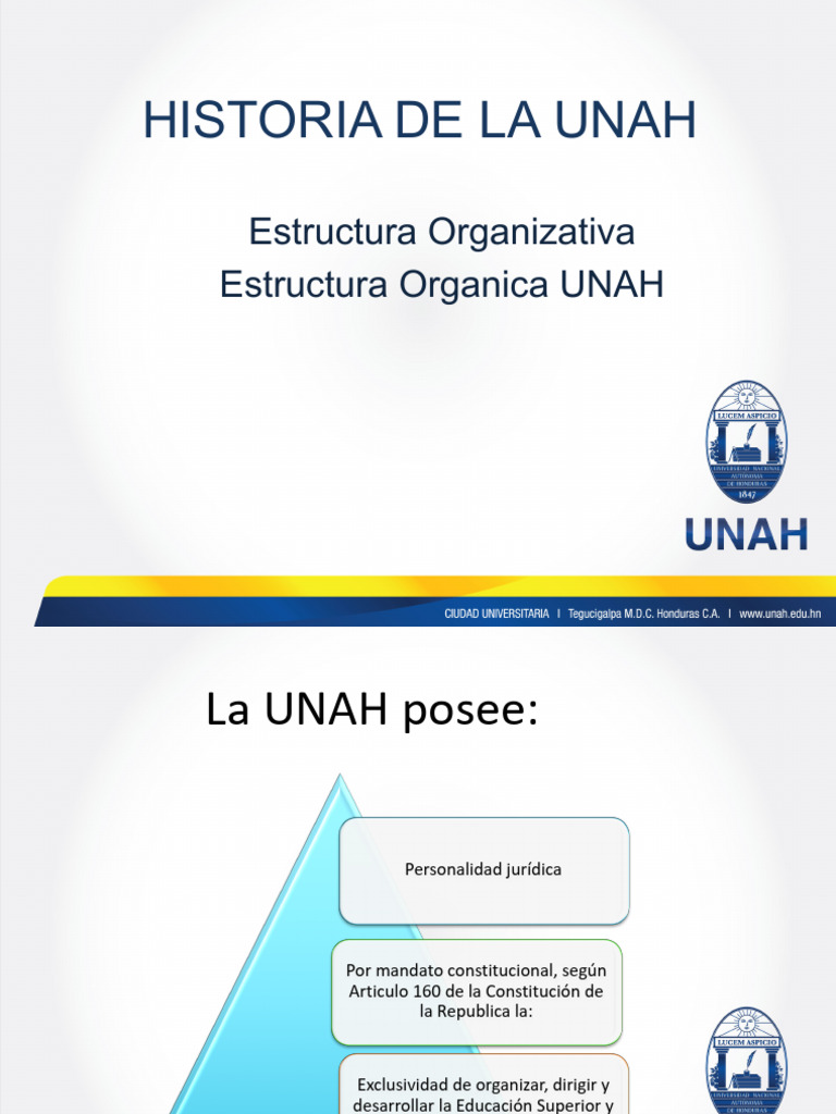 Estructura y Autonomía de la UNAH | PDF | Universidad | Honduras