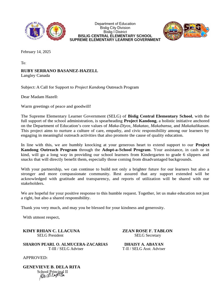 Support for Project Kandong Initiatives | PDF | Natural Environment