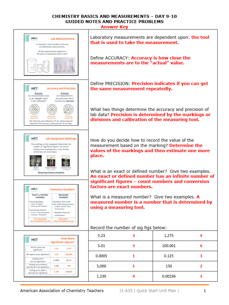 Sig+Figs+Practice+KEY | PDF | Significant Figures | Accuracy And Precision