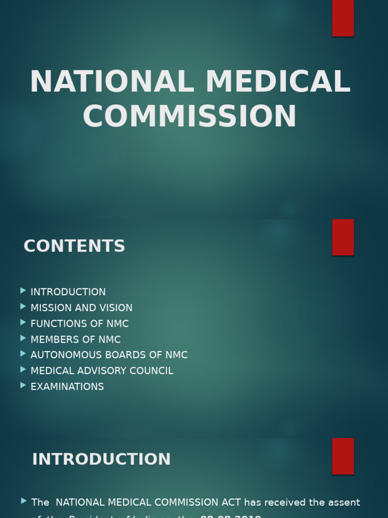 Overview of the National Medical Commission | PDF | Health Care | Medicine