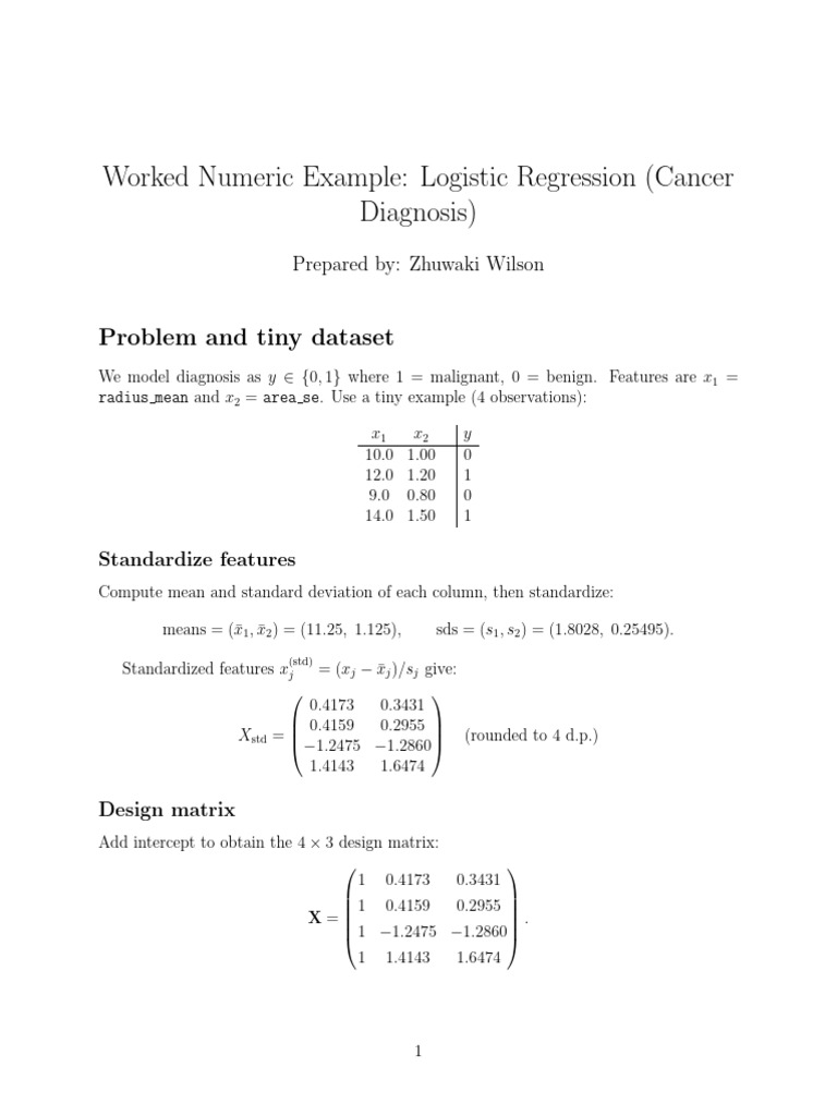 Example | PDF | Errors And Residuals | Logistic Regression