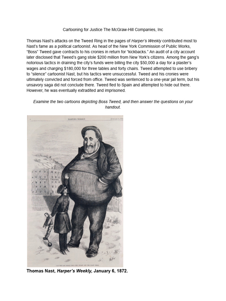 Political Cartoons by Thomas Nast | PDF