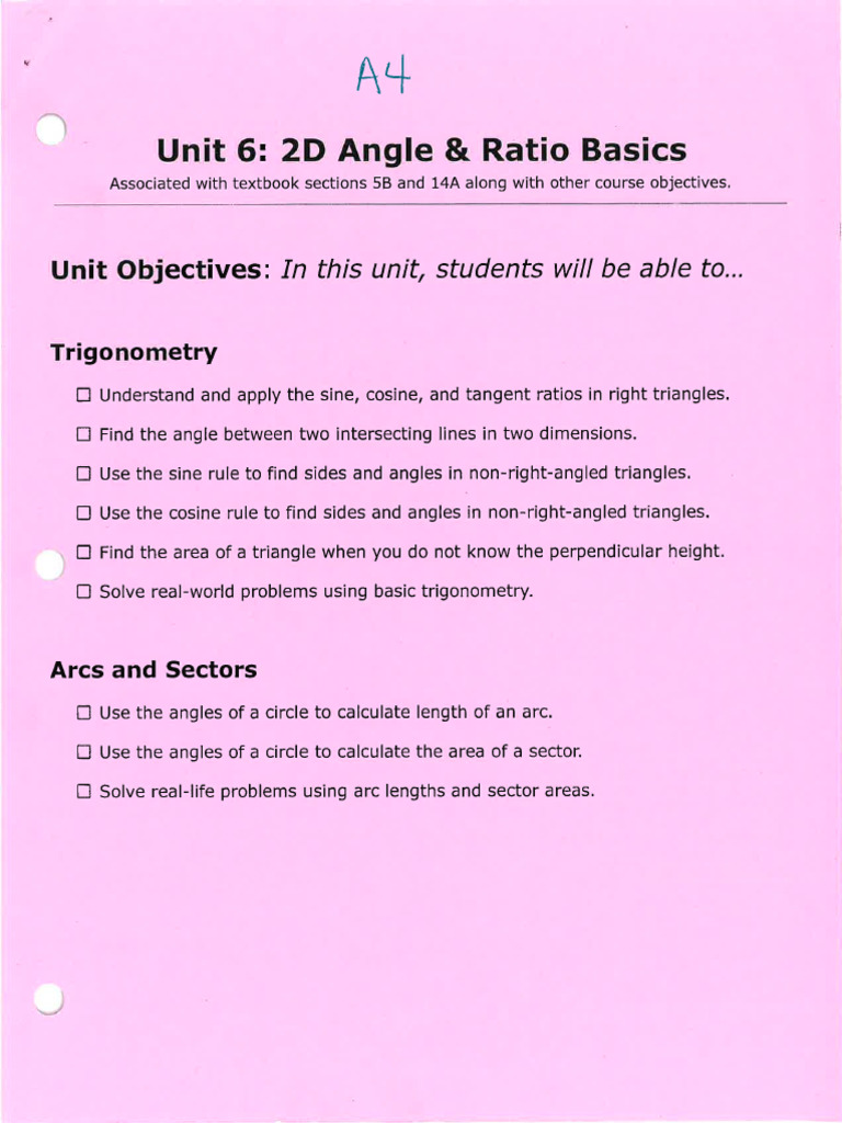 Unit 6 Class Notes | PDF