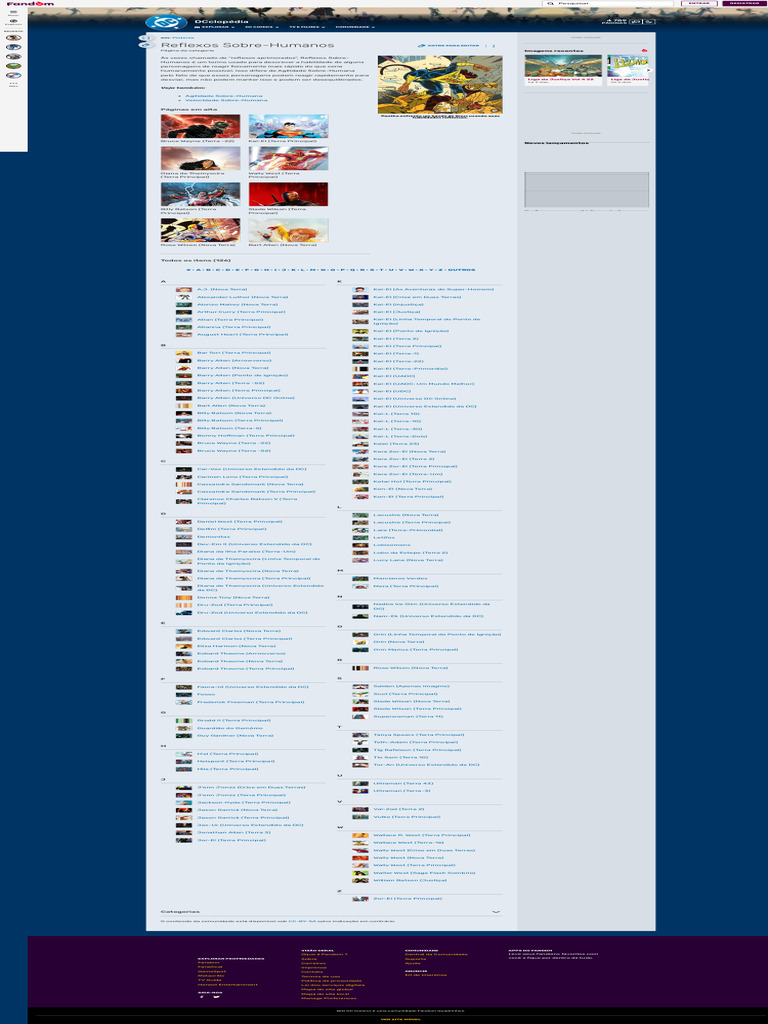 Categoria_Reflexos Sobre-Humanos _ Wiki DC Comics _ Fandom | PDF ...