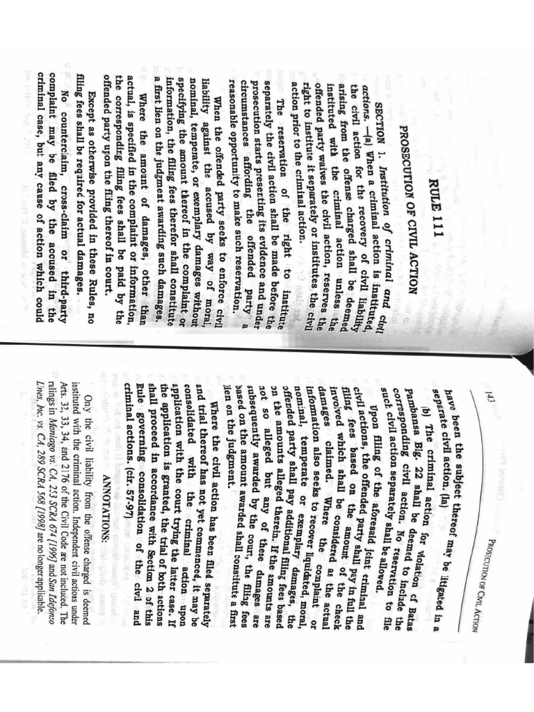 Rule 111 | PDF