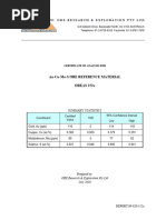 Certificate of Analysis: OREAS 600b | PDF | P Value | Standard Deviation