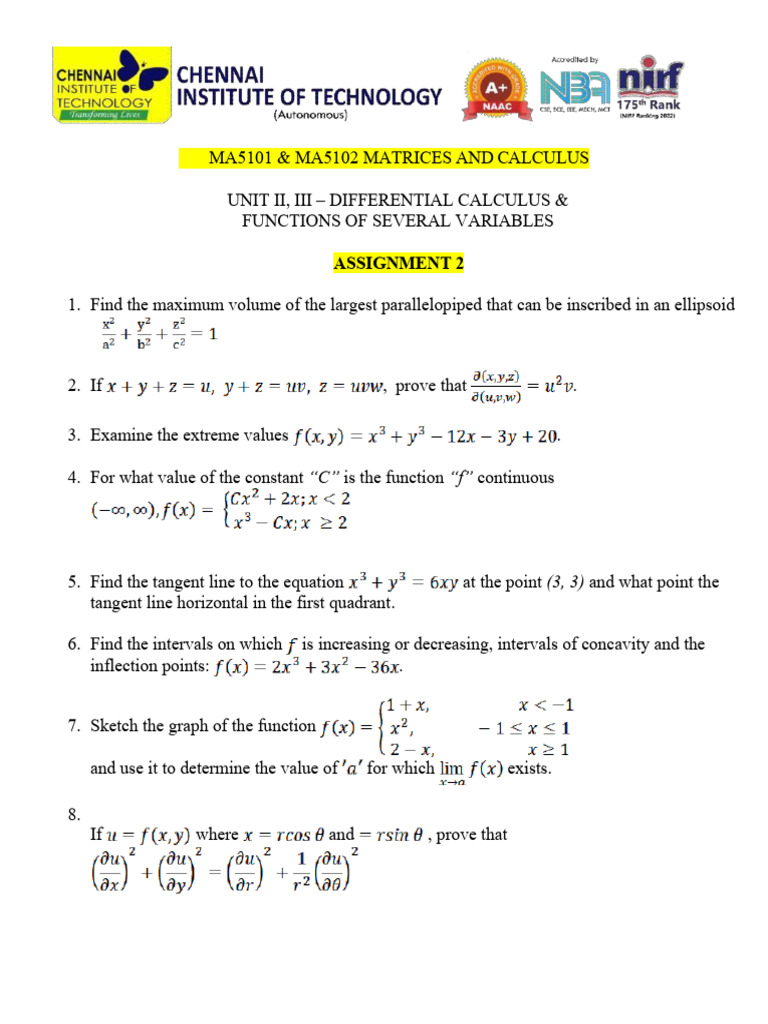 Maths Assignment - 2 | PDF