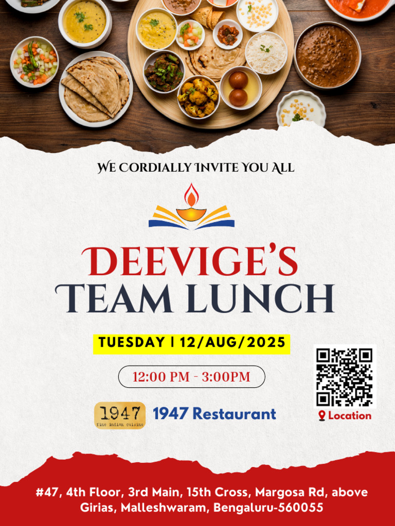 Deevige Team Lunch Invitation | PDF