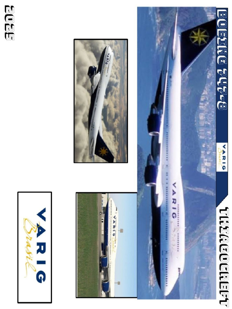 Boeing 747-8 Da Varig Papercraft | PDF