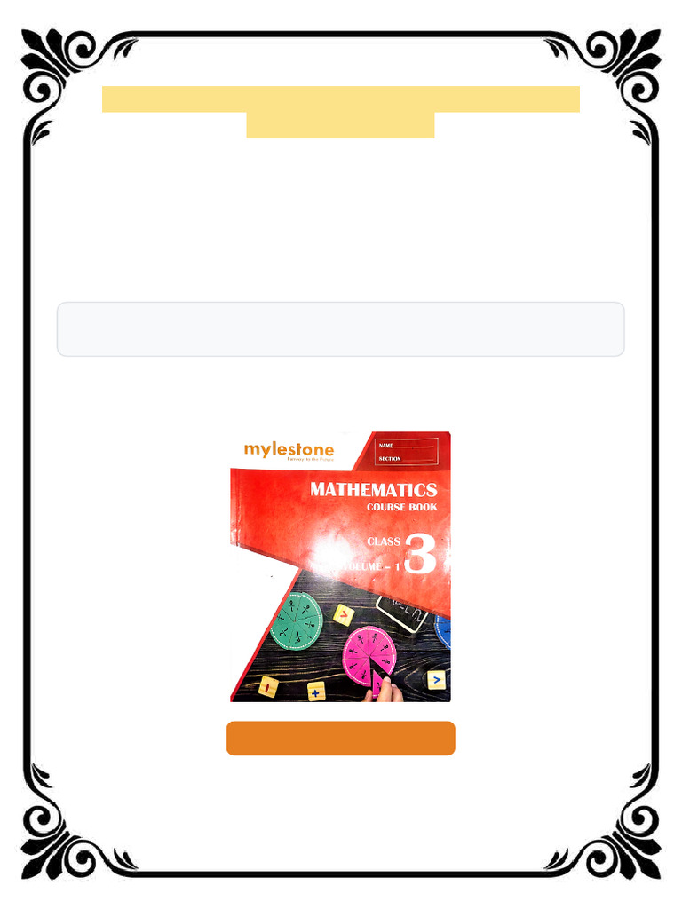 Mylestone Mathematics For 3 Volume 1 2022nd Edition Mylestone online ...