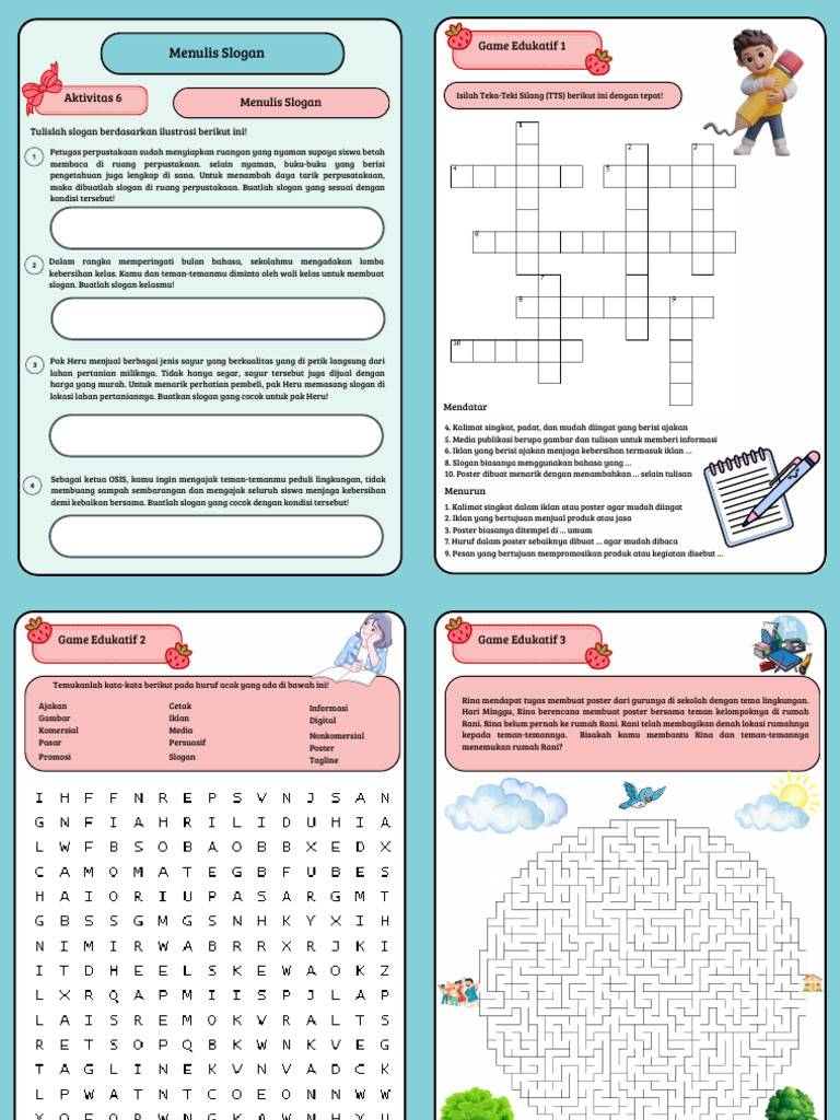 LKPD Iklan Poster Slogan 1 | PDF