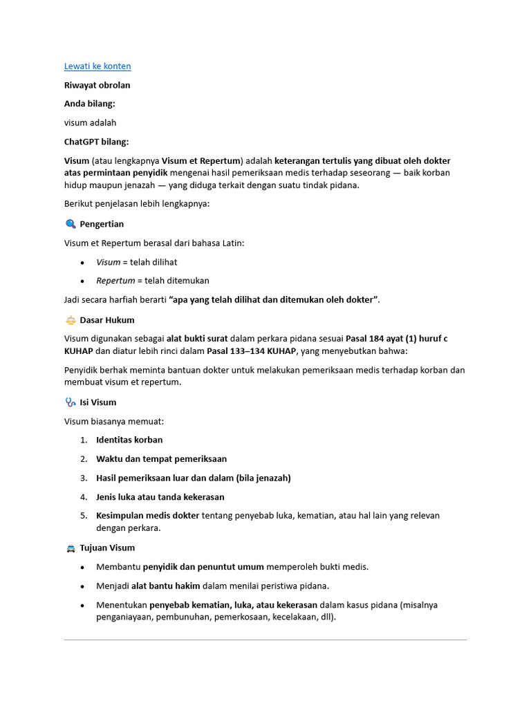 Contoh Visum | PDF