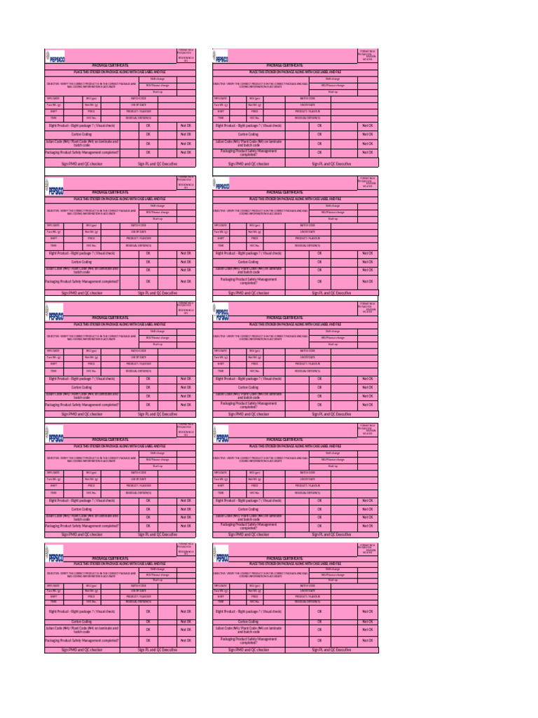Certification Sticker Updated | PDF | Freight Transport | Product ...