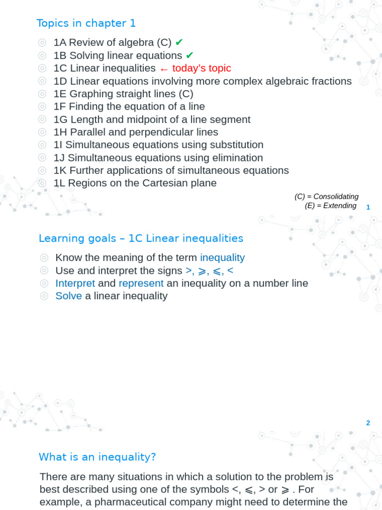 Linear Inequalities Math | PDF