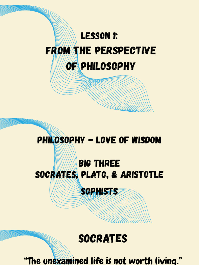 Uts Lesson 1 From The Perspective of Philosophy | PDF | Rationalism | Empiricism