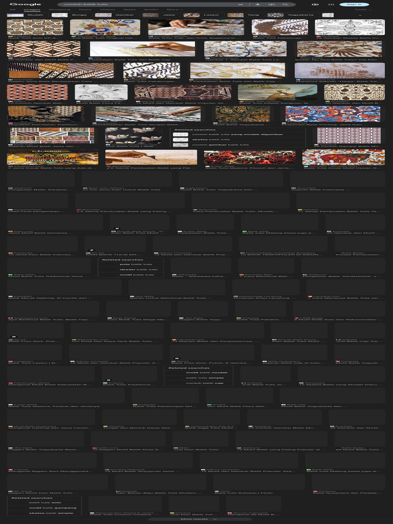 Contoh Batik Tulis - Google Search 2 | PDF