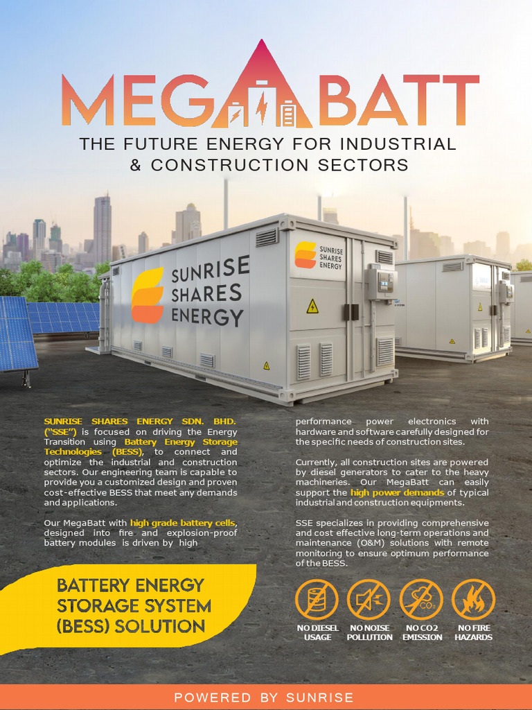 MegaBatt: Energy Storage Solutions | PDF | Electrical Engineering ...