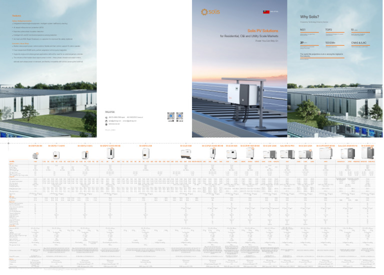 Solis Foldout Grid-Tied MYS V1.1 202503 | PDF | Power Inverter | Hertz