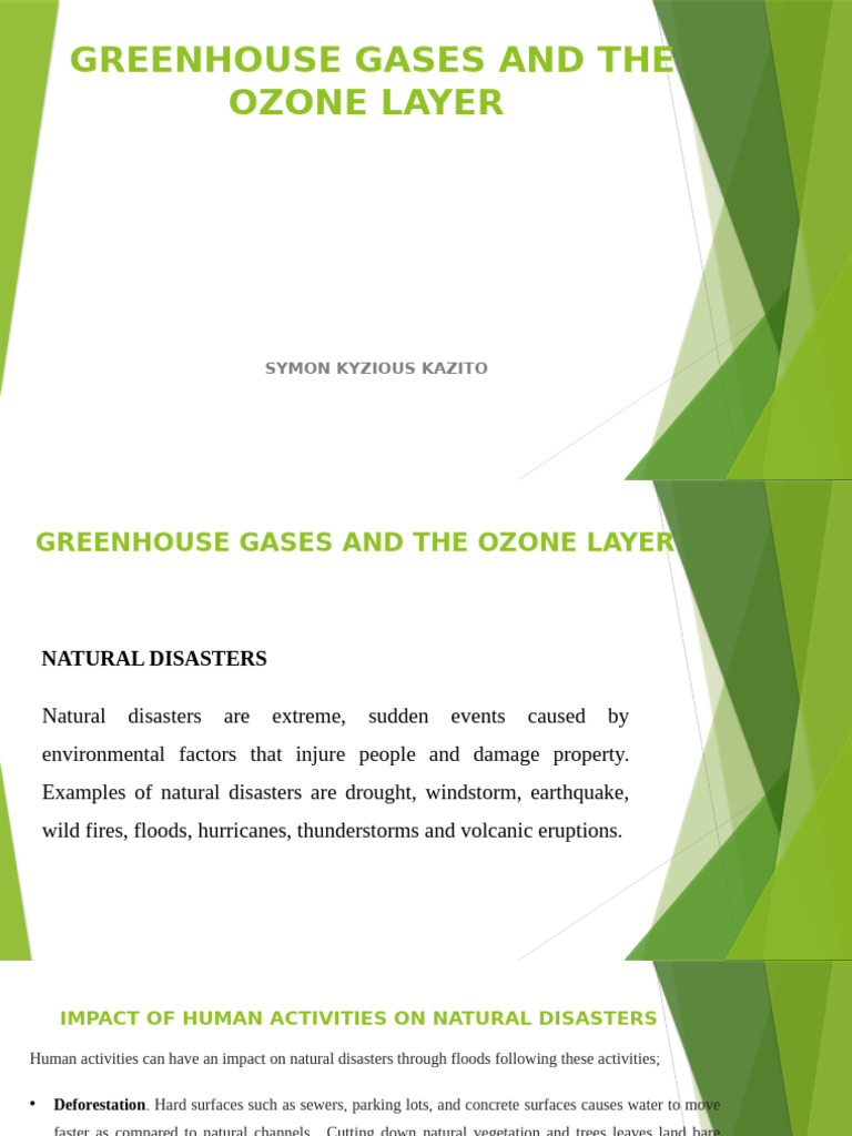 Greenhouse Gases and The Ozone Layer Final | PDF | Atmosphere Of Earth ...