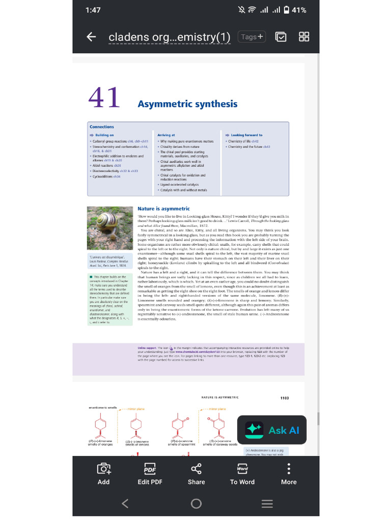 Asymmetric Synthesis | PDF
