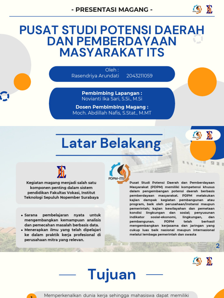 Magang di PDPM ITS: Pengalaman dan Hasil | PDF
