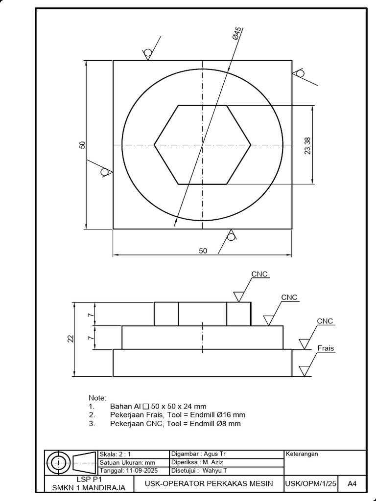 Gambar Kerja USK-OPM 2025 | PDF
