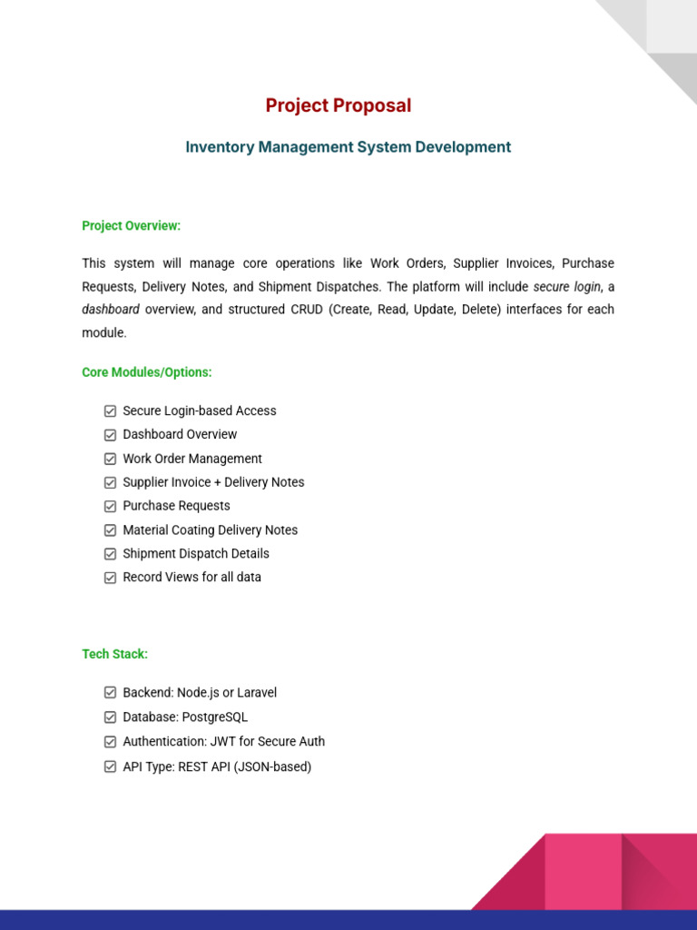 Management Project Proposal | PDF