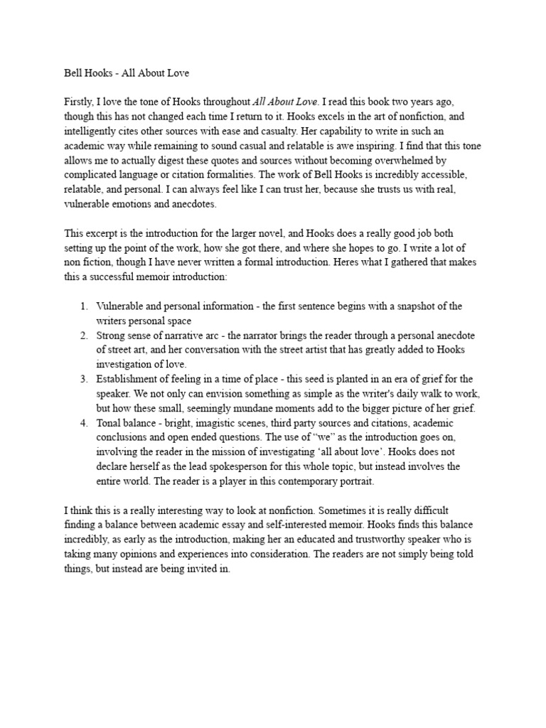 Bell Hooks - All About Love | PDF