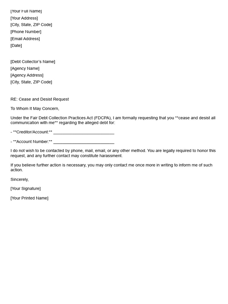 Cease and Desist | PDF