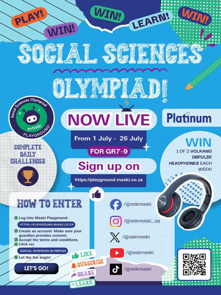 Maski Social Sciences Olympiad Sign Up A3 Poster - No Crop | PDF