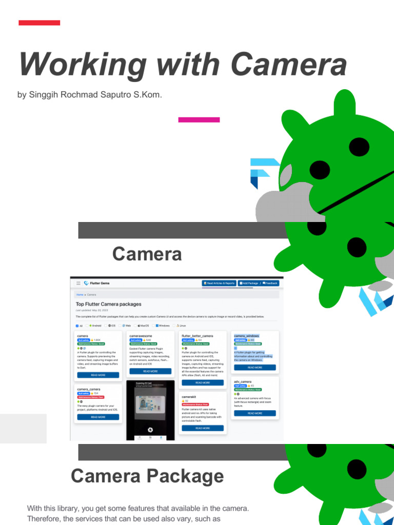 Flutter Camera Integration Guide | PDF