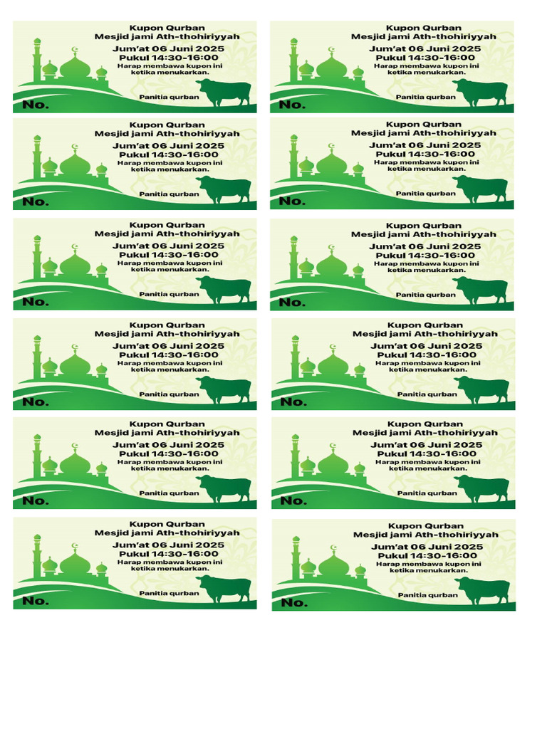 Karcis Kurban | PDF