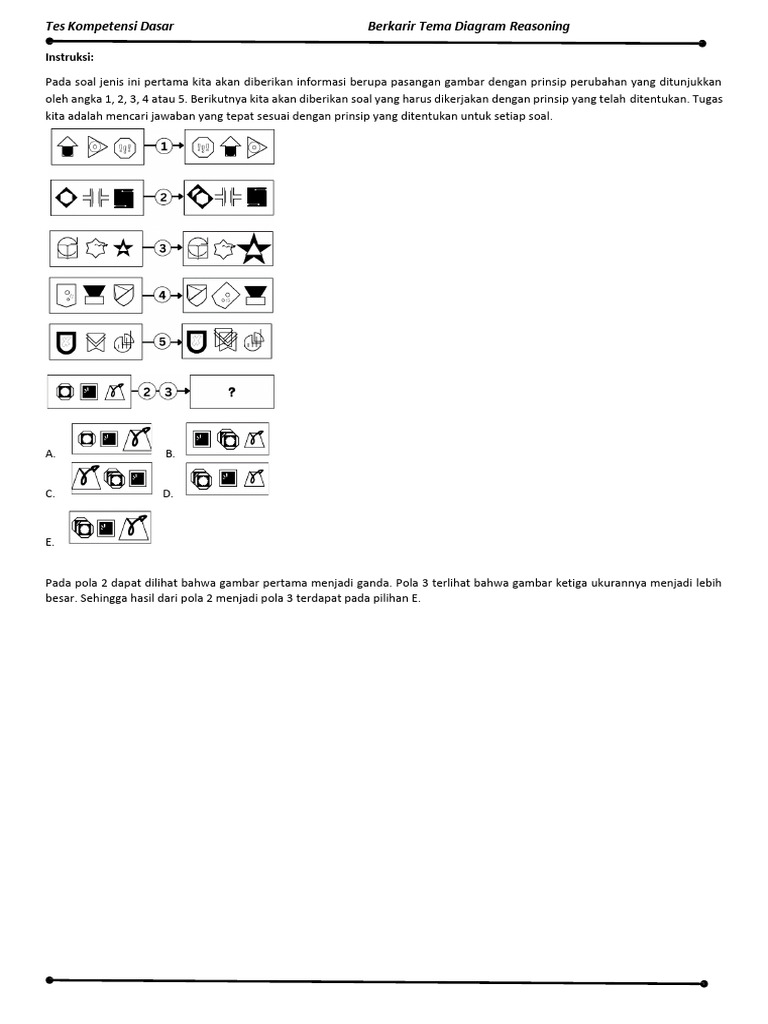 Diagram Reasoning untuk Tes Kompetensi | PDF