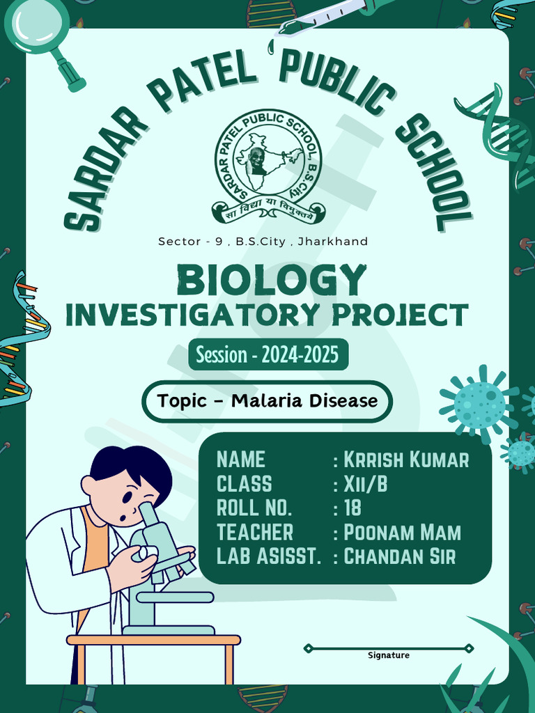 Malaria Disease Investigatory Project | PDF | Malaria | Plasmodium